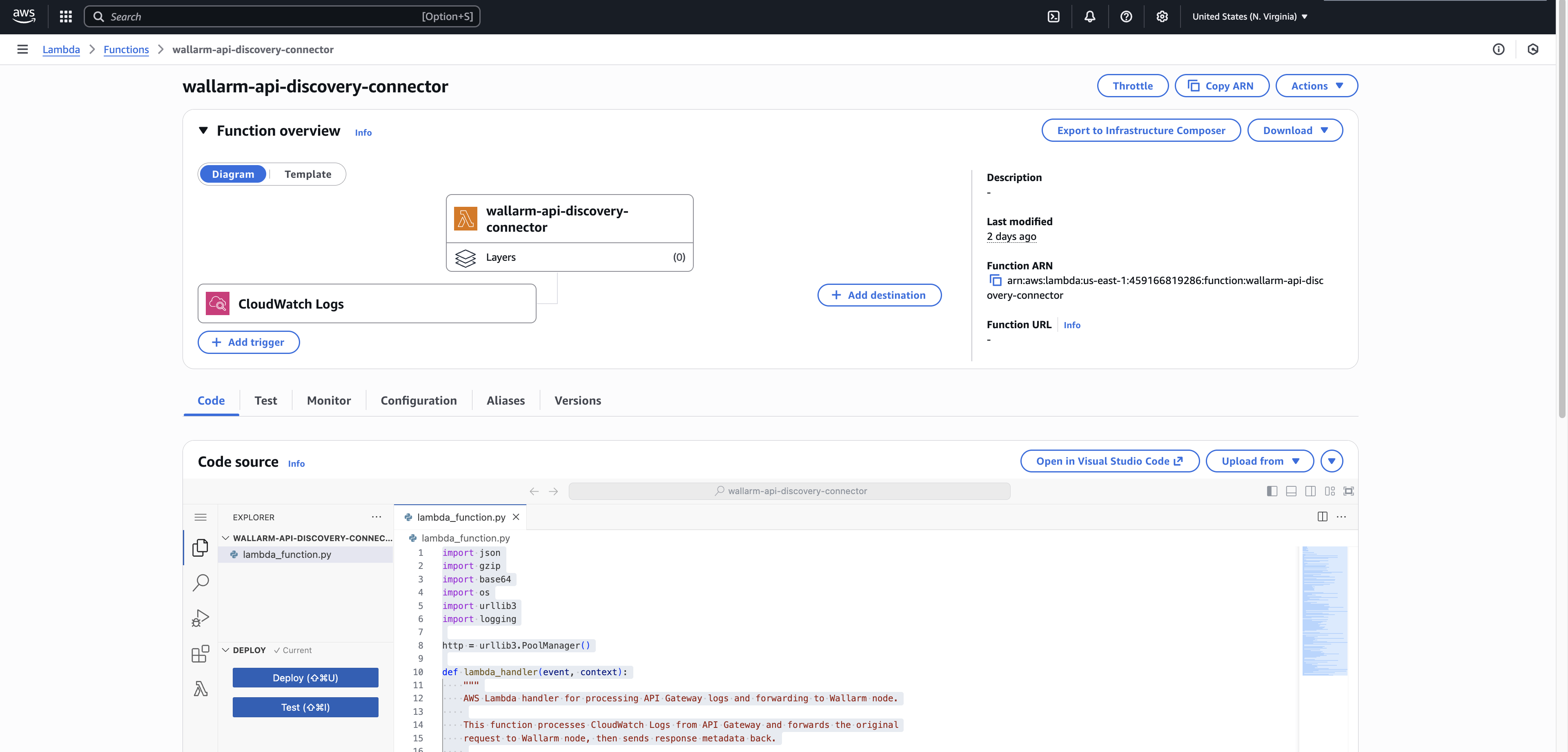 Amazon API Gateway - Wallarm Documentation